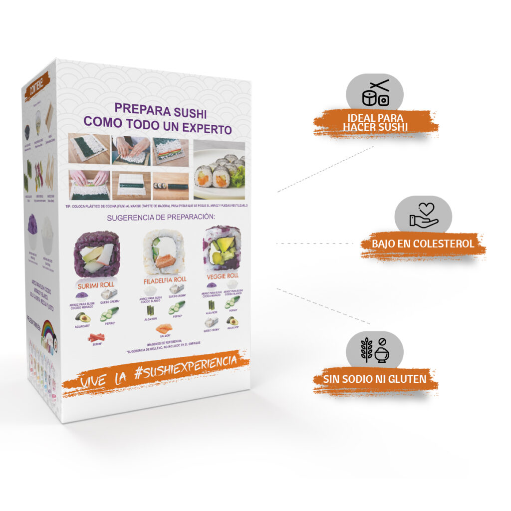 Sushi Kit Satoru para preparar 8 Rollos de sushi - satoru.com.mx